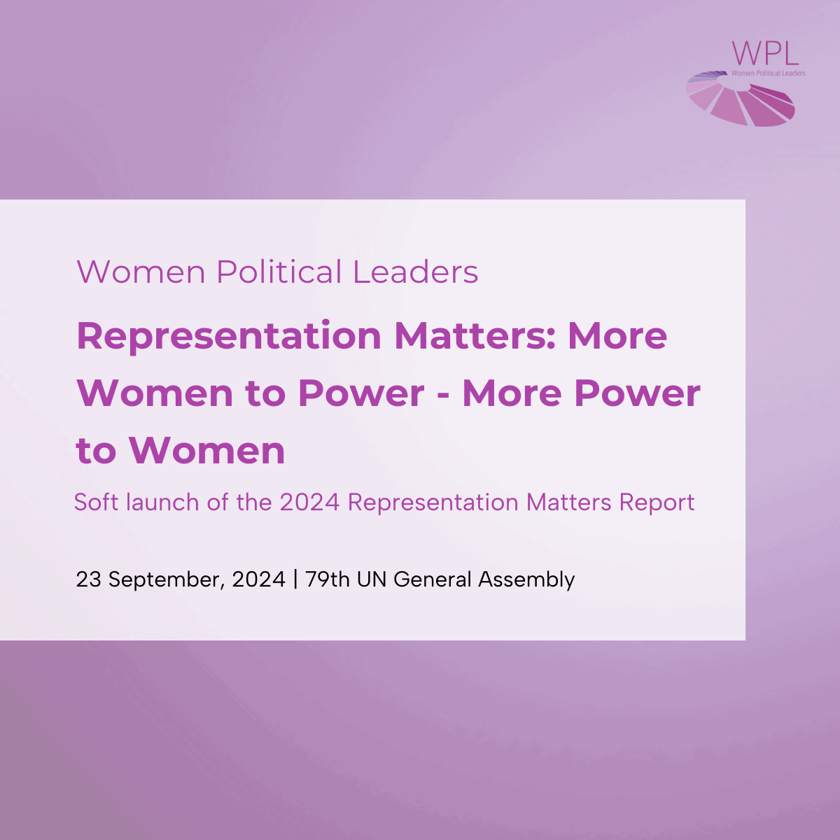 Representation Matters: More Women to Power – More Power to Women ...